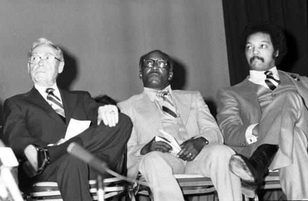 Florida Memory - View showing the Civil rights leader Jesse Jackson ...