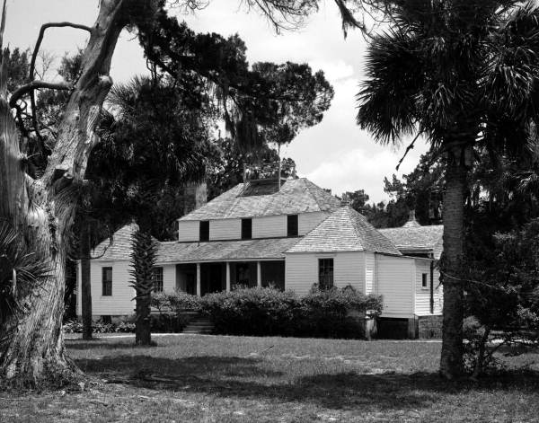 Florida Memory - River side of the Zephaniah Kingsley house at the Kingsley Plantation State ...